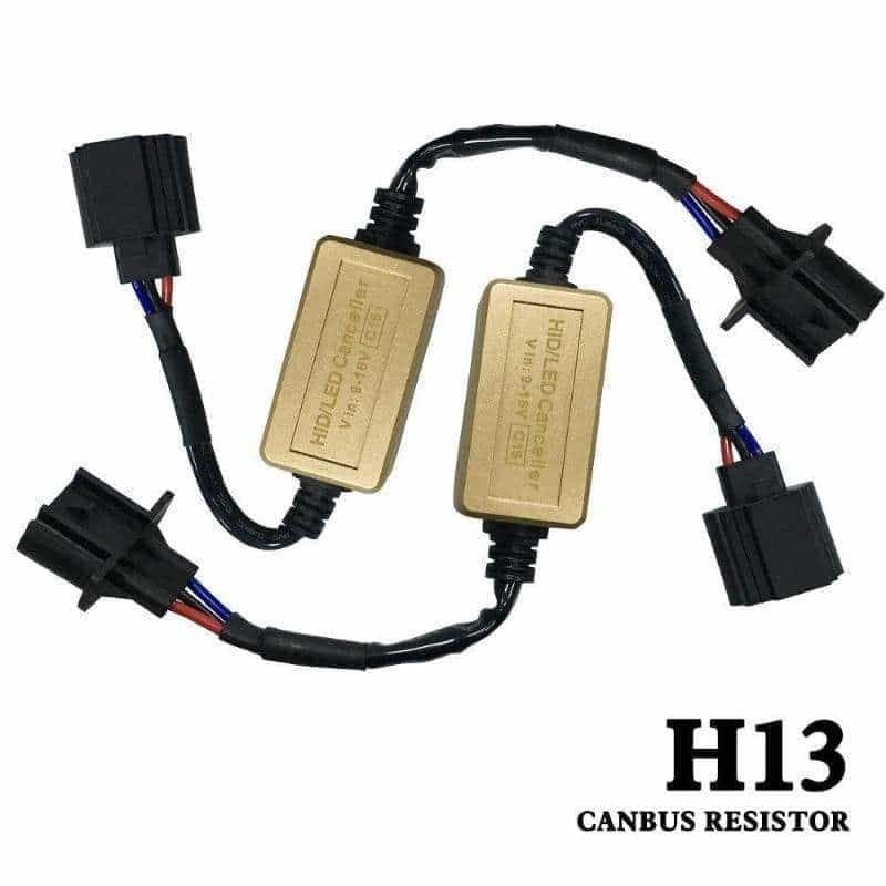 H13 LED Headlight Canbus Anti Flicker Module Resistor Canceler Decoder ...