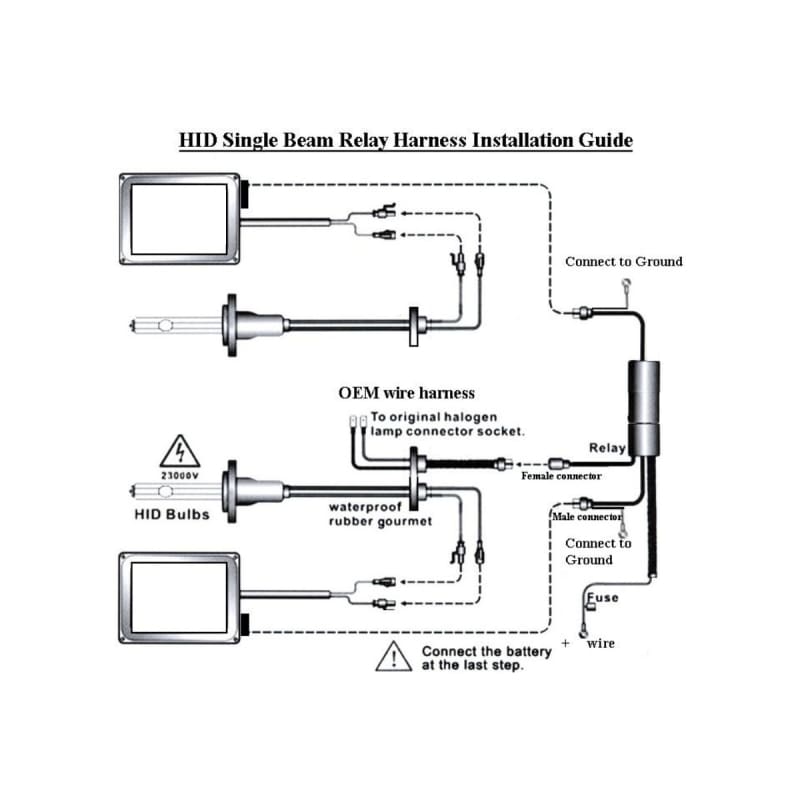 HID Relay/Anti-Flicker Harness · Underground Lighting